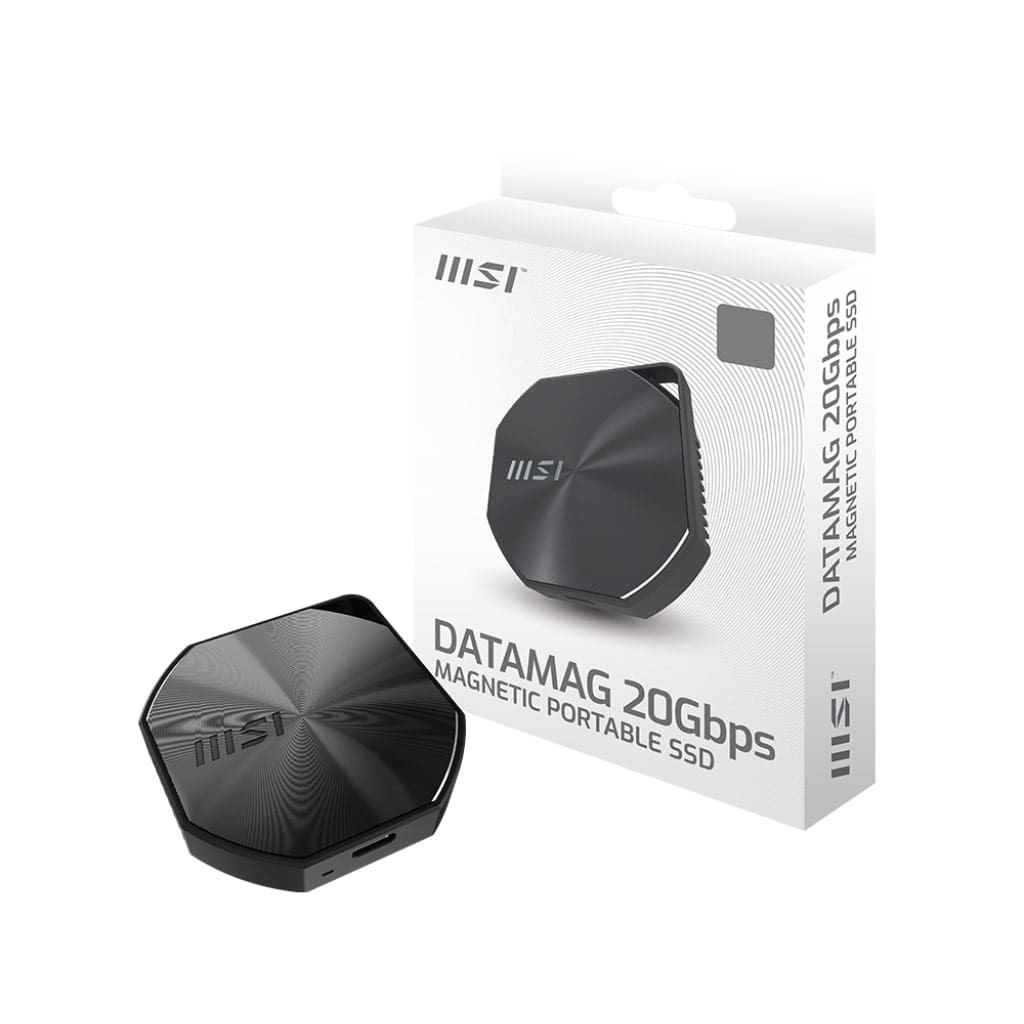 Unidad de Estado Sólido Externo MSI DATAMAG | 20GBPS | 1TB | USB 3.2 | Magnético | DATAMAG 1TB
